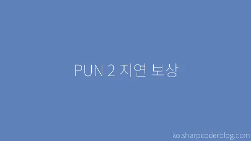 PUN 2 지연 보상 - Thumbnail