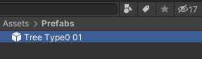 Unity 프리팹 프로젝트 뷰